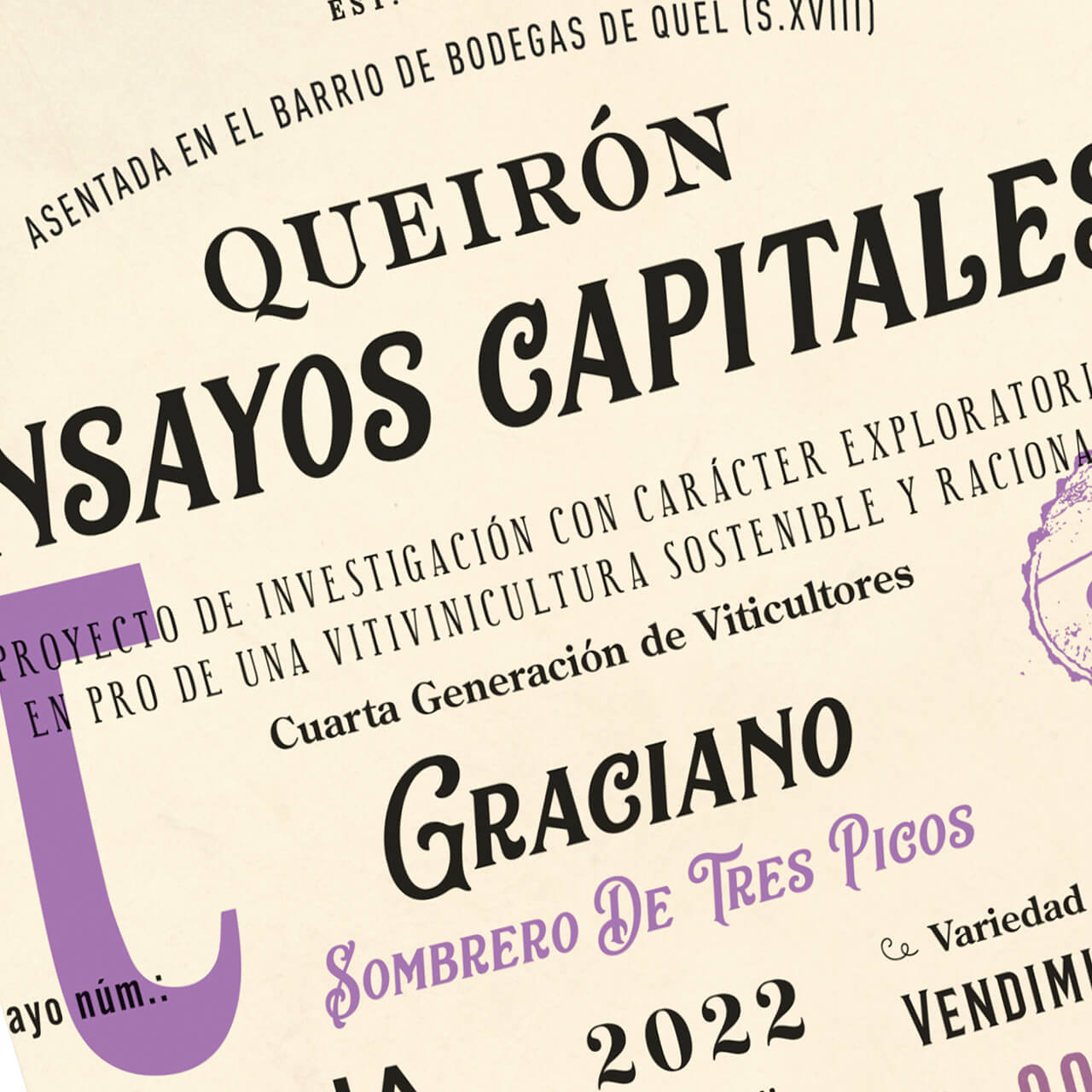 Ensayos Capitales Nºπ (Pi) en- Queirón Vinos - Viñedos Familiares - Quel - La Rioja